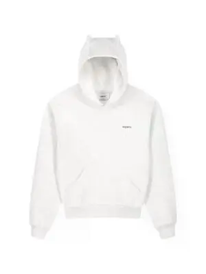 Coperni Horn Detailed Hoodie - Grey