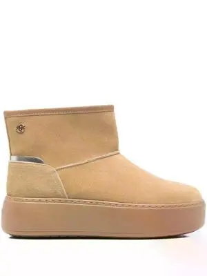 JANET & JANET Leather Ankle Boots - Neutrals