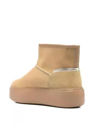 JANET & JANET Leather Ankle Boots - Neutrals