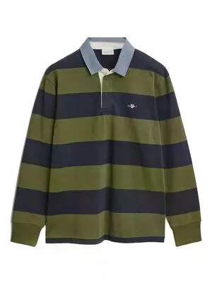 Gant Striped Chambray Polo Shirt