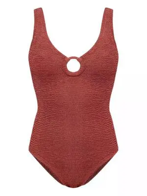 Hunza G Crinkle One-piece Swimsuit - Brown