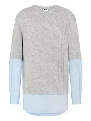 Moschino Panelled Long-sleeve Sweater