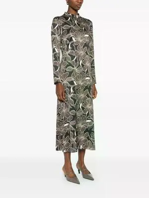 Marc O'polo Floral-print Dress - Grey