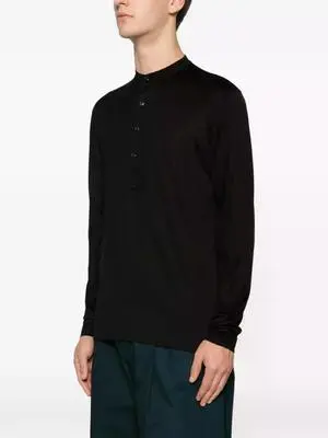TOKYO Buttoned Long-sleeved Polo Shirt