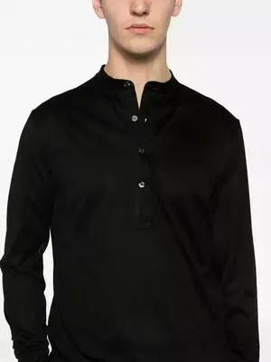 TOKYO Buttoned Long-sleeved Polo Shirt