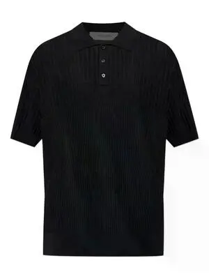 GOLDEN GOOSE Ribbed Button Polo Shirt