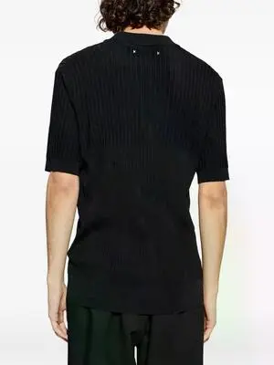 GOLDEN GOOSE Ribbed Button Polo Shirt