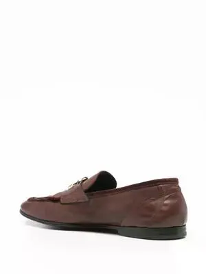 Dolce & Gabbana Dg-plaque Interlocking Loafers