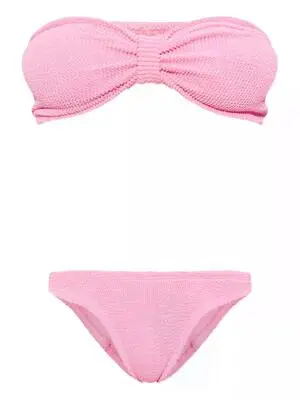 Hunza G Jean Crinkle Knot Bikini - Pink