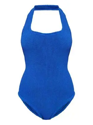 Hunza G Sandy Crinkle Swimsuit - Blue