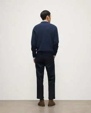 Johnstons Of Elgin Cashmere Crew Jumper - Navy