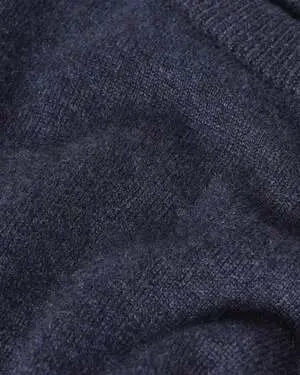 Johnstons Of Elgin Cashmere Crew Jumper - Navy