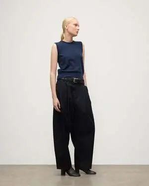 Johnstons Of Elgin Iris Classic Cashmere Tank - Navy
