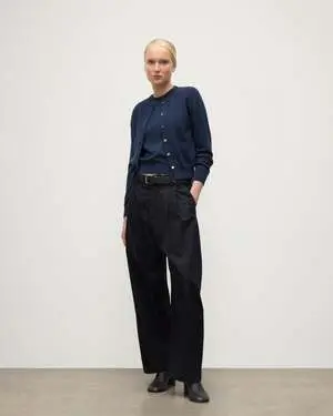 Johnstons Of Elgin Iris Classic Cashmere Cardigan - Navy