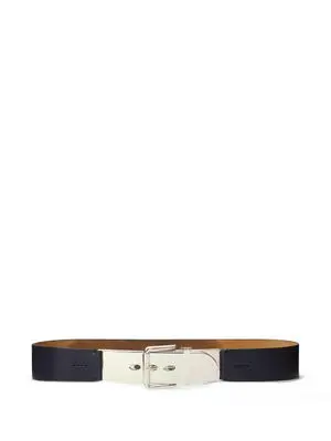 Ralph Lauren Letter-opener Buckle Calfskin Belt - Blue