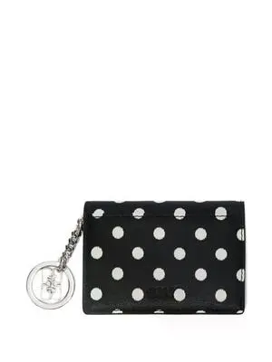 GANNI Polka-dot Logo-charm Wallet