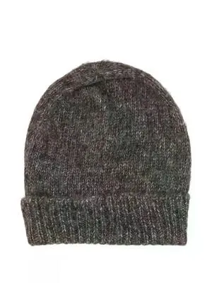 MONITALY Melange Knit Beanie - Brown