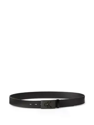 Calvin Klein Logo-buckle Belt - Black