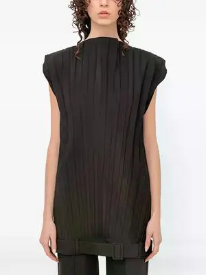 MAISON MARGIELA Pleated Mini Dress - Black