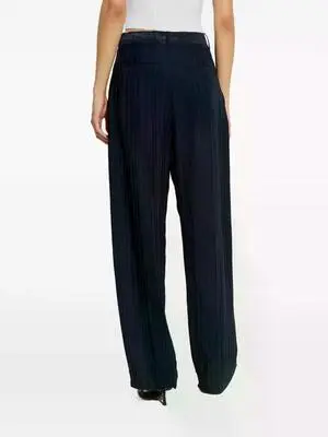 Victoria Beckham Pleated Trousers - Blue