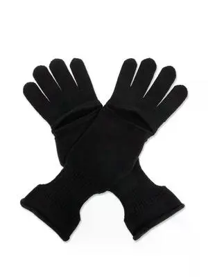 Issey Miyake Cut-out Knitted Gloves