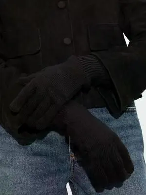 Issey Miyake Cut-out Knitted Gloves