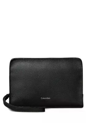 Calvin Klein Silver Tone Wallets For Men