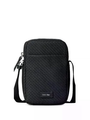 Calvin Klein Logo-patch Messenger Bag - Black
