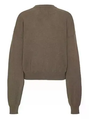 ROTATE BY BIRGER CHRISTENSEN Logo-patch Crew-neck Sweater