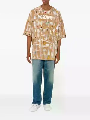 Moschino Printed Organic Cotton Jersey T-shirt