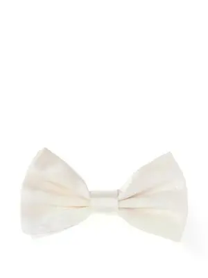 Dolce & Gabbana Silk Bow Tie - Neutrals