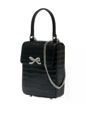 SELF-PORTRAIT Mini Bow-embellished Shoulder Bag