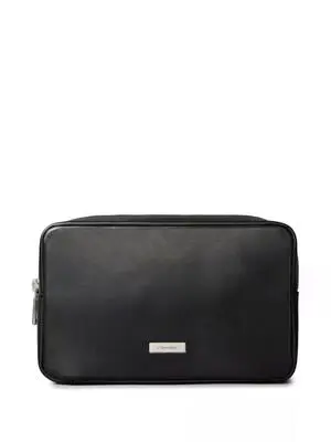 Calvin Klein Logo-plaque Wash Bag - Black