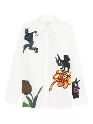 Marni Graphic-print Shirt - White