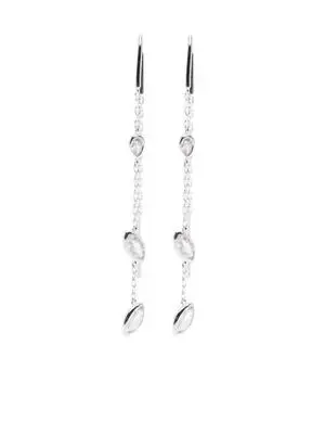MARIA BLACK Swift 02 Chain Drop Earrings - Silver