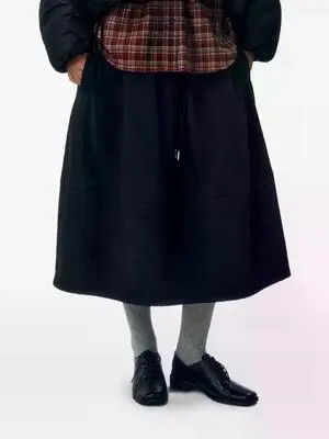 STUDIO TOMBOY Fleece-lined Midi Skirt
