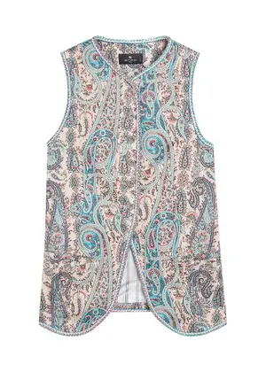 Etro V Neck Vests For Women