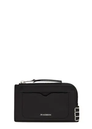 JW Anderson Loafer Leather Wallet - Black