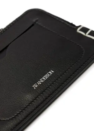 JW Anderson Loafer Leather Wallet - Black