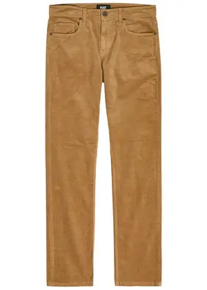 Paige Federal Slim Straight-leg Corduroy Trousers - Camel