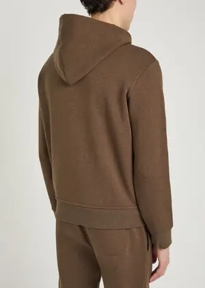 Polo Ralph Lauren Hooded Cotton-blend Sweatshirt - Brown