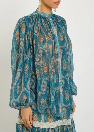 Etro Patterned Silk Blouse