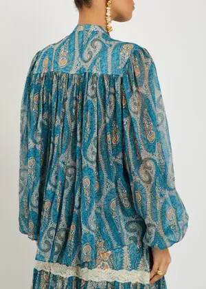 Etro Patterned Silk Blouse