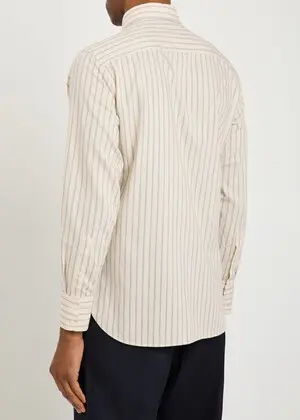 Oliver Peoples Conduit Striped Cotton Shirt - Ecru