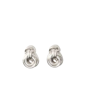 JULIETTA Knot Earrings - Silver