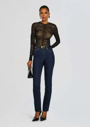 SEROYA Eirlys Mesh Top - Black/nude