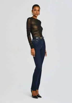 SEROYA Eirlys Mesh Top - Black/nude
