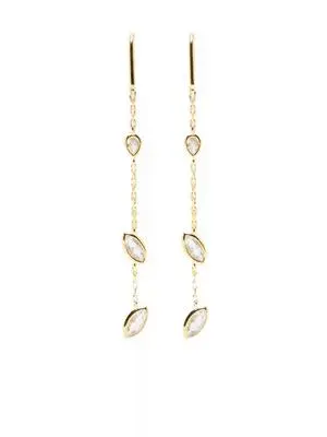 MARIA BLACK Swift 02 Chain Embellished Earrings - Gold