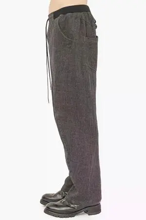 THE VIRIDI-ANNE Drawstring-fastening Trousers - Grey
