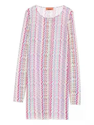 Missoni Chevron-pattern Mini Dress
